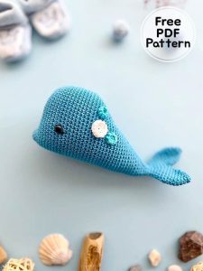 Crochet Blue Whale Free Amigurumi PDF Pattern