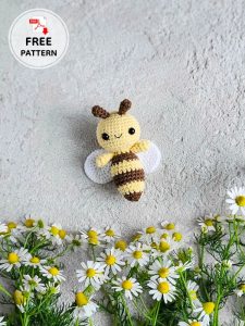 Easy Free Crochet Bee PDF Pattern