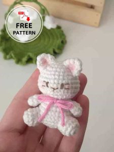 Free Mini Crochet Bunny Amigurumi PDF Pattern