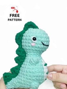 No Sew Crochet Dinosaur Free Amigurumi Pattern