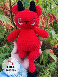 Devil Amigurumi Bear Free Crochet Pattern