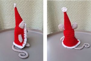 Free crochet christmas mouse pattern